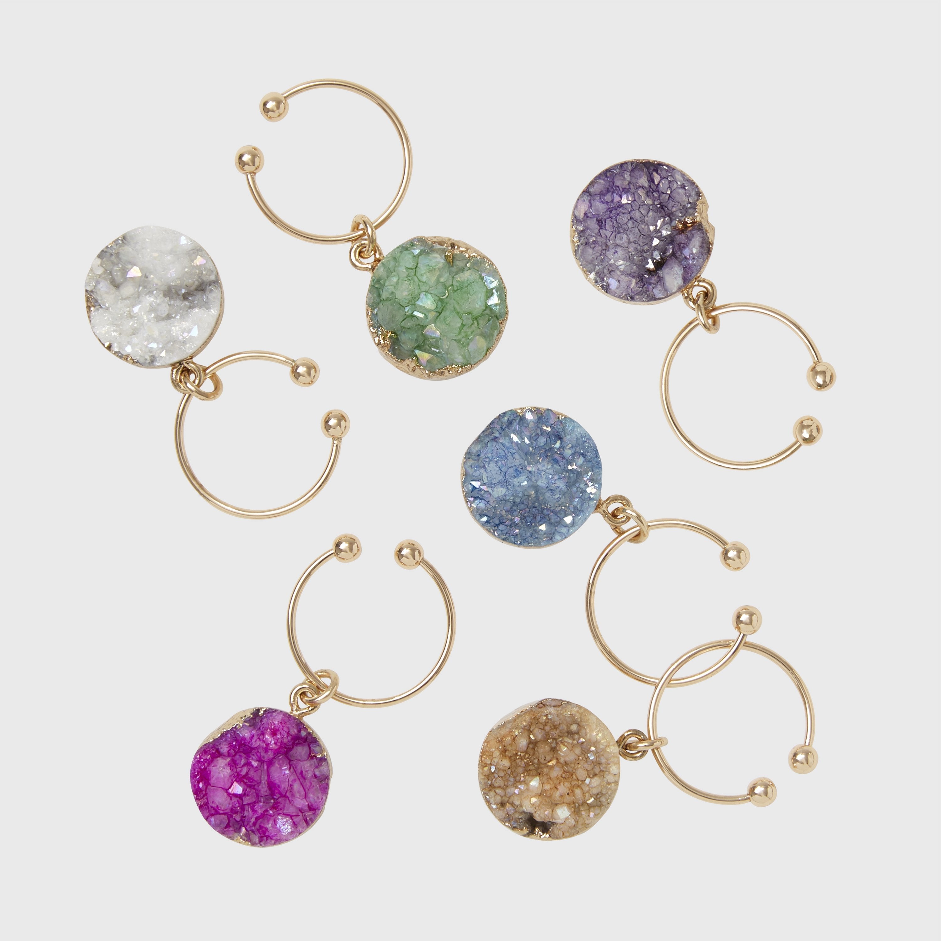 Druzy Wine Charms | Set of 6 | Barware | Gift Ideas – Joanna Buchanan