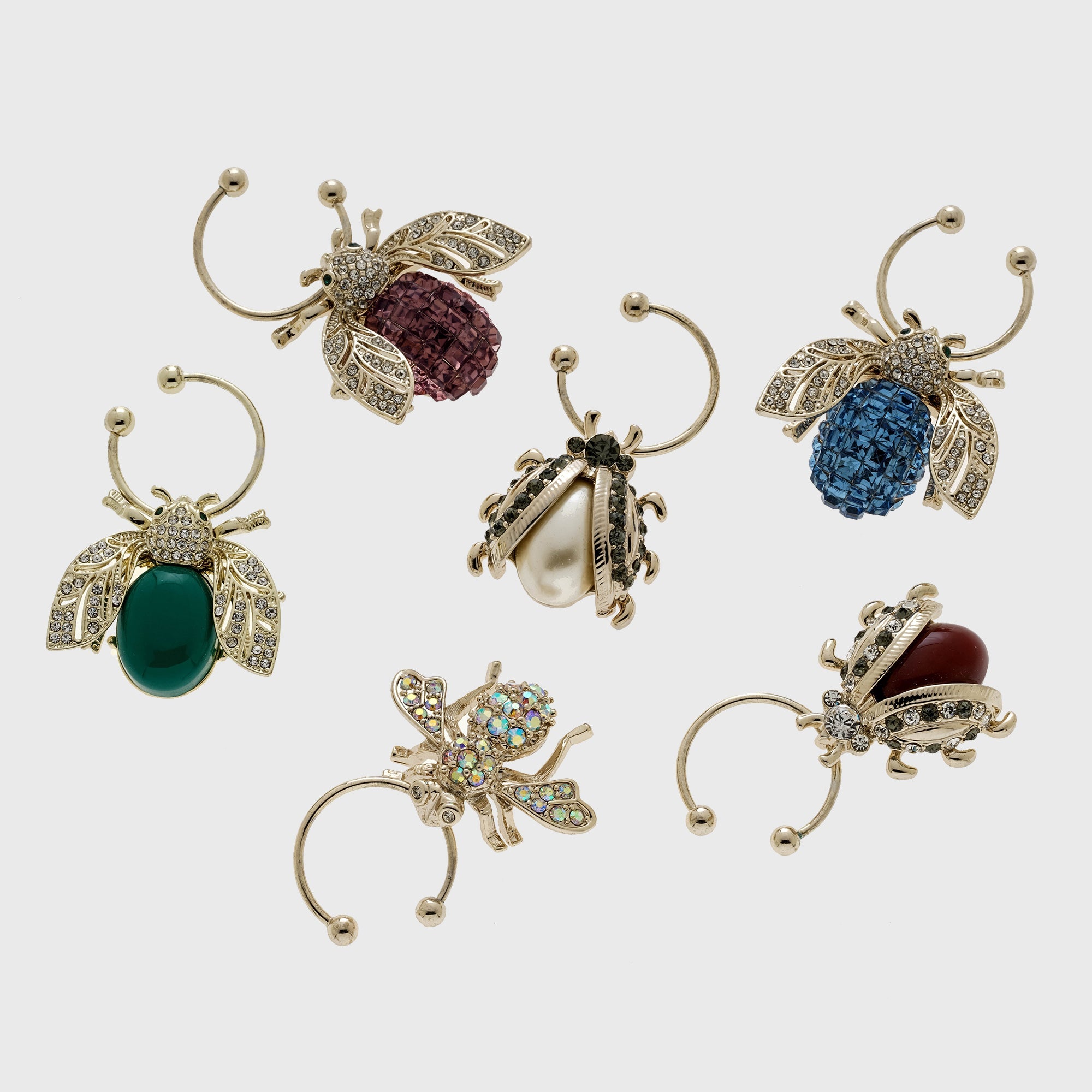 Bedazzled Bee Wine Charms | Wine Charms | Barware | Cocktailing ...