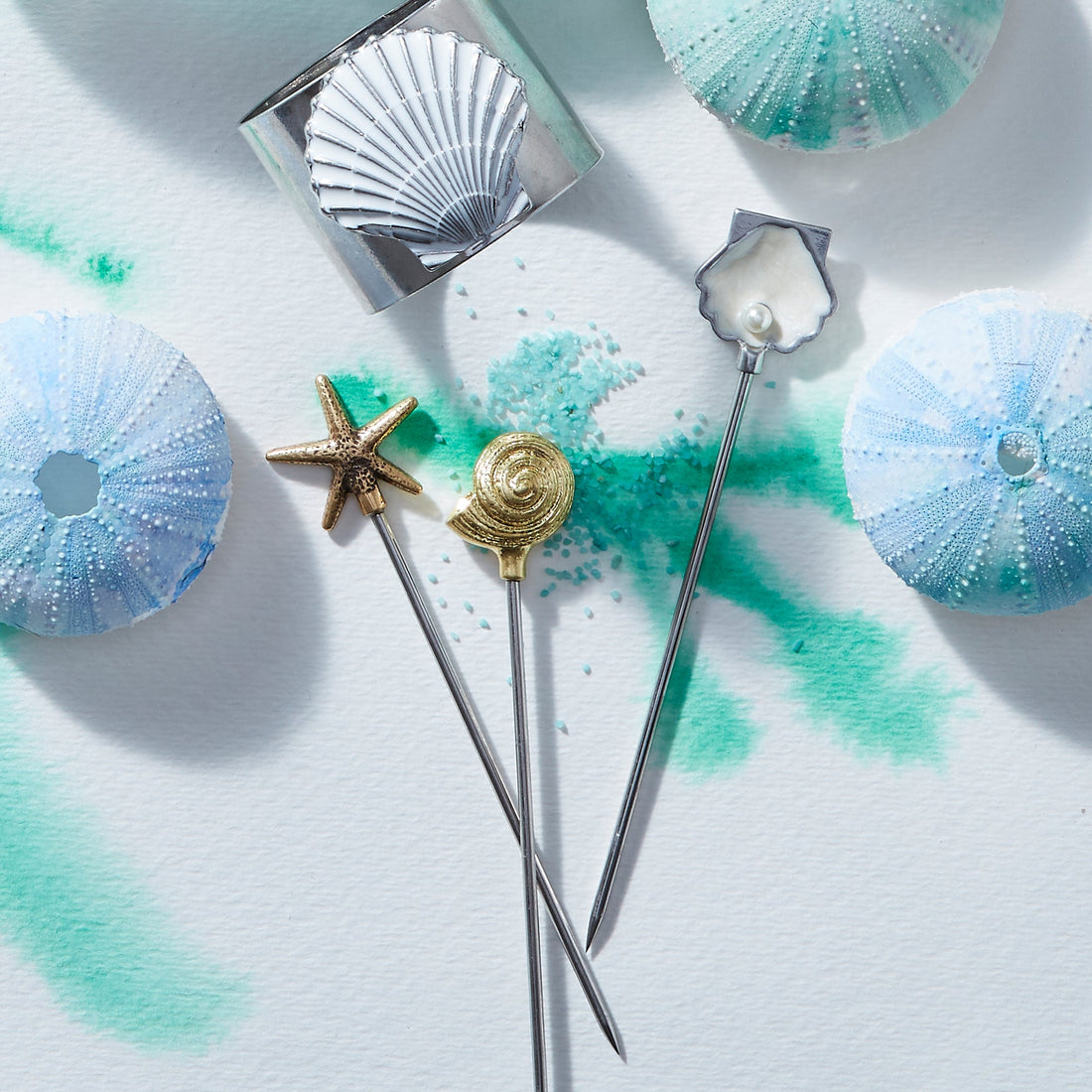 Shell Cocktail Picks [Set of 6] | Nautical Cocktail Party Decorations ...